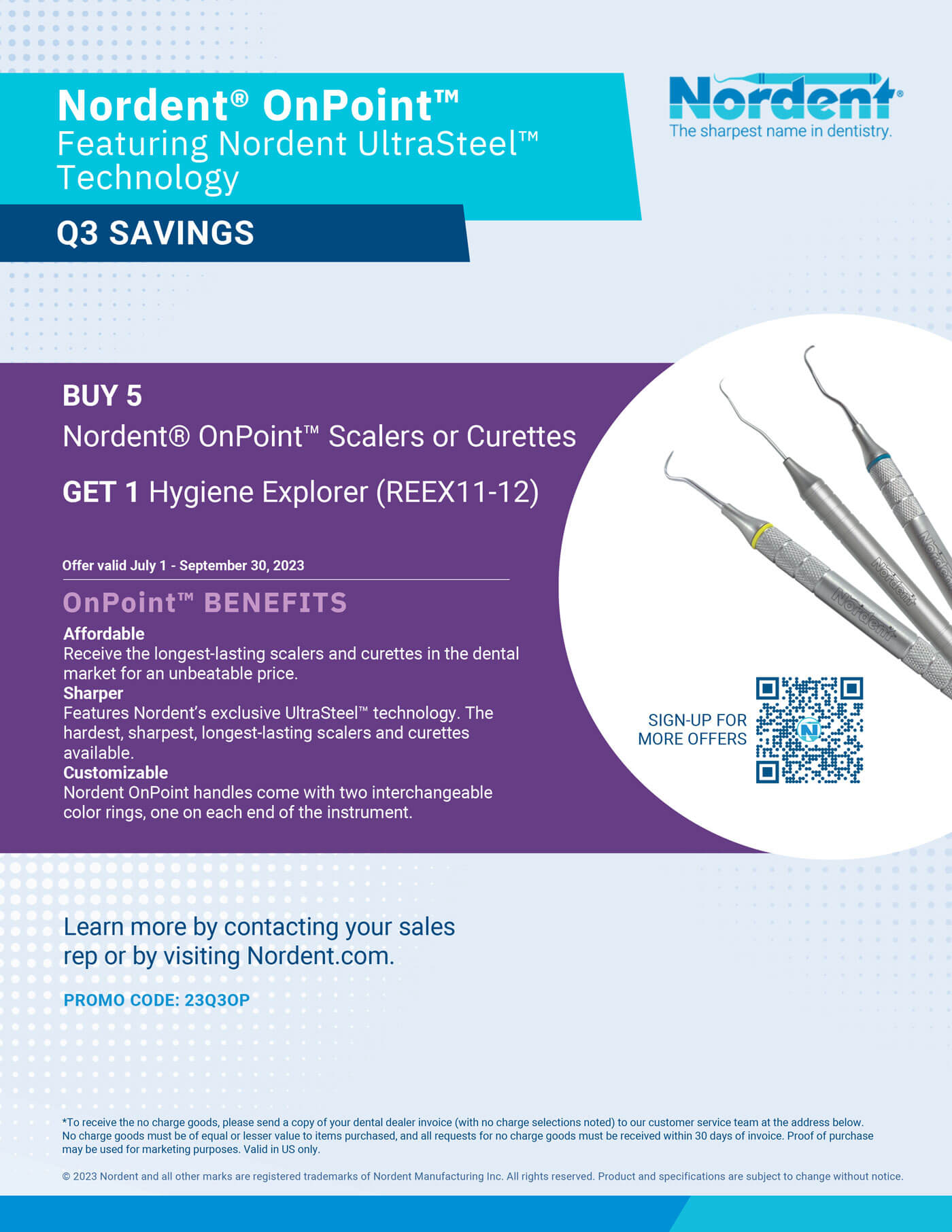 Quarterly Promotions – Nordent Manufacturing