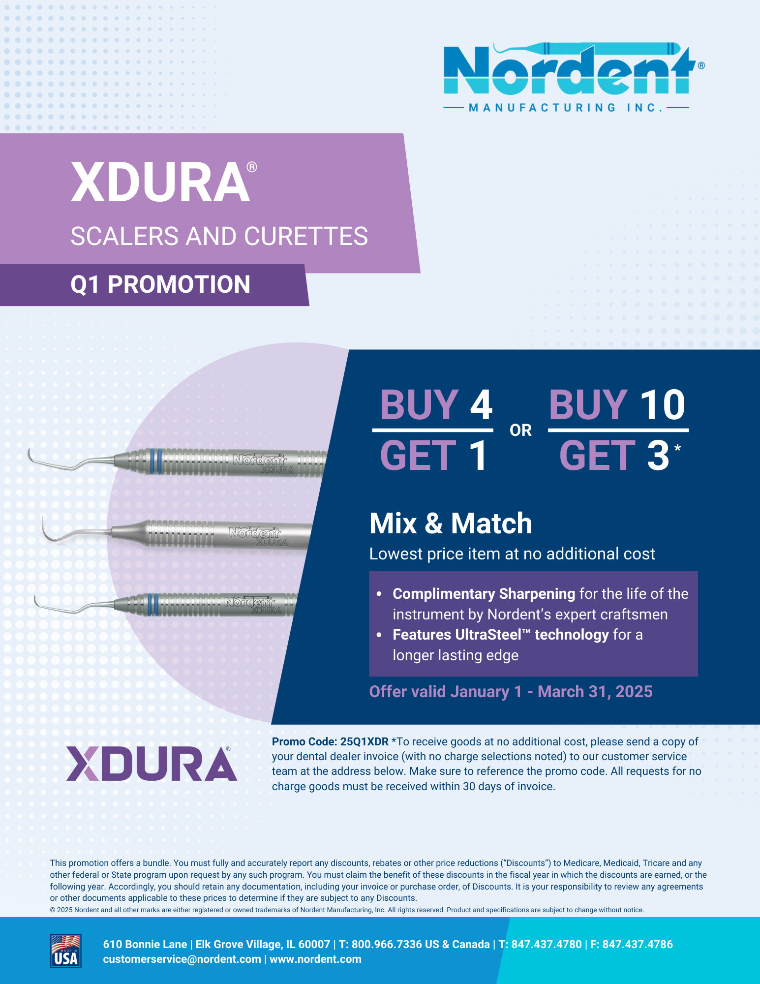 Quarterly Promotions - Nordent Manufacturing